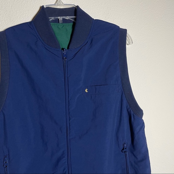 Criquet | Jackets & Coats | Criquet Full Zip Reversible Blue Green Vest ...